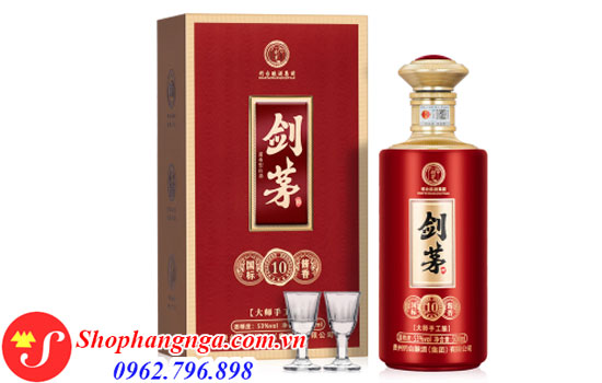 Rượu Trung Quốc Jianmao 10 Guojiang 500mL 53 Độ Chính Hãng